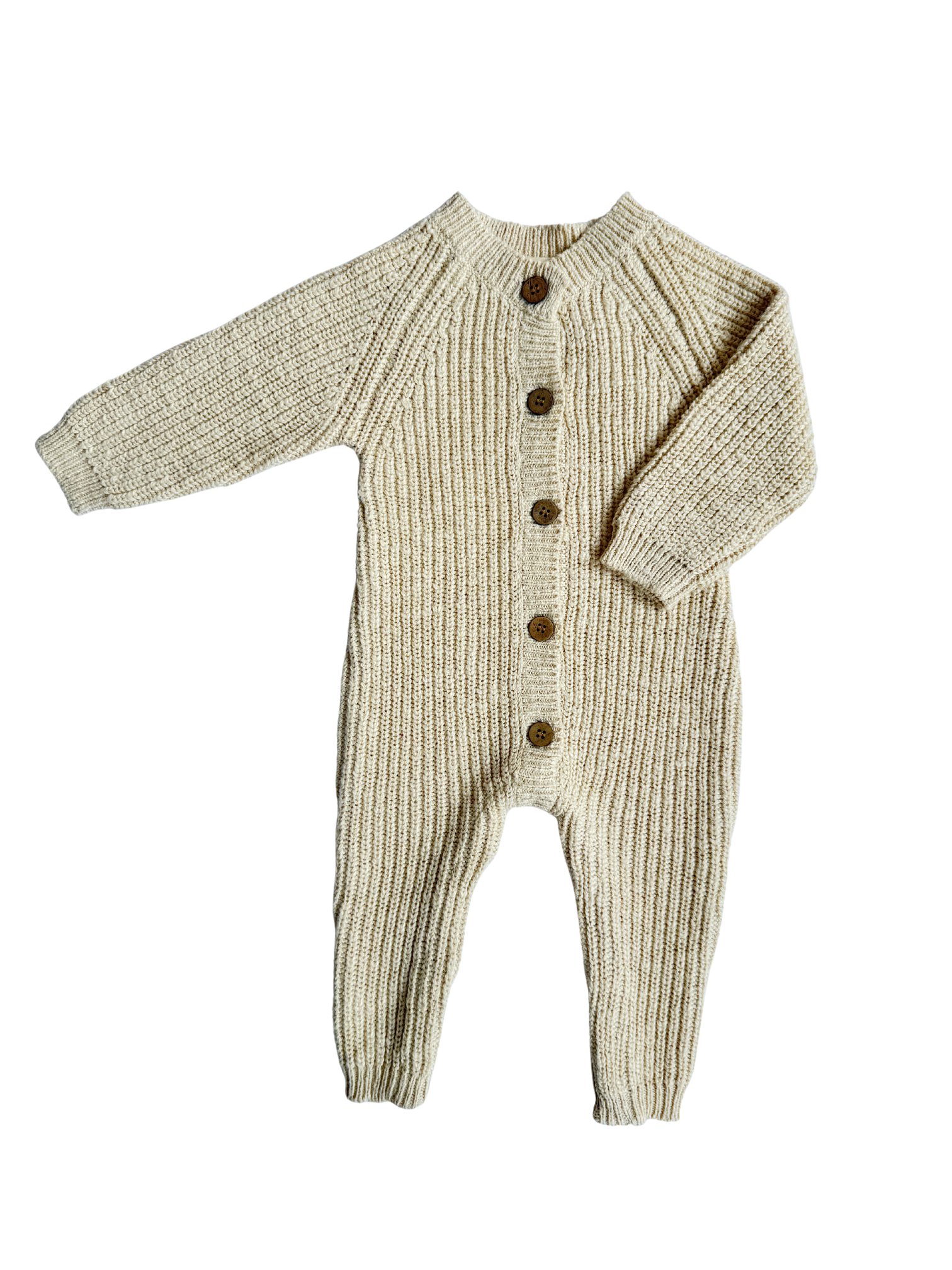 Classic Chunky Knit Jumpsuit - French Cream – Luna + Luca