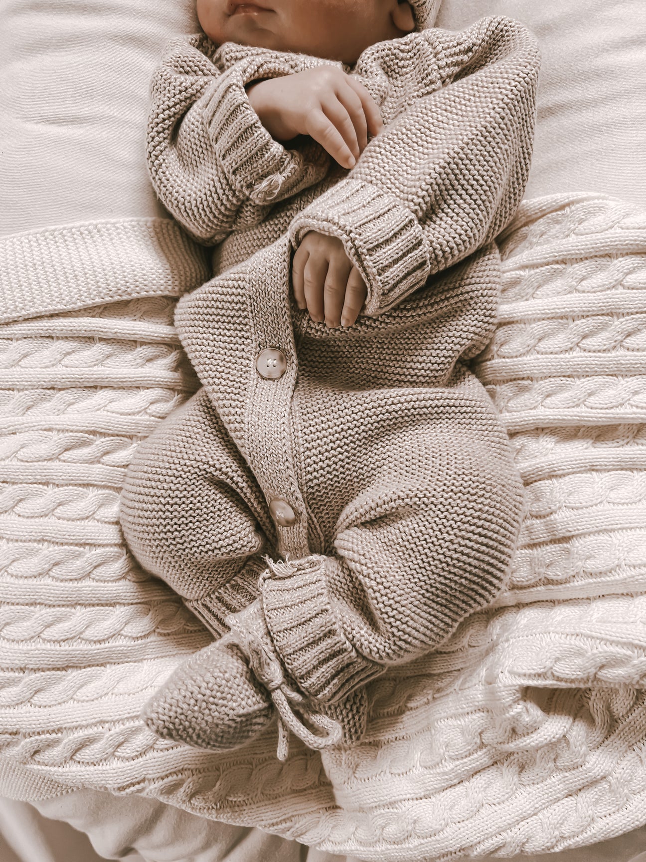 Little B's Chunky Rib Baby Jumpsuit - Oak – Luna + Luca